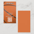 Basketball Sport QR Code Wedding Details Enclosure Card | Zazzle