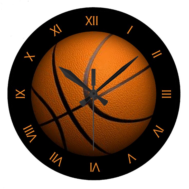 Basketball Sport Wall Clock | Zazzle