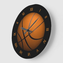 Basketball Sport Wall Clock | Zazzle