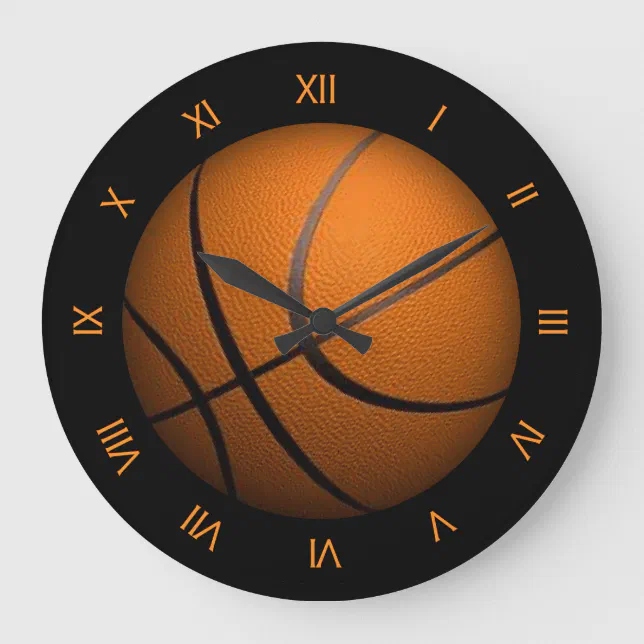 Basketball Sport Wall Clock | Zazzle