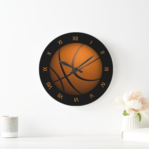Basketball Sport Wall Clock | Zazzle