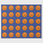 Basketball Sports Birthday Kids Wrapping Paper | Zazzle