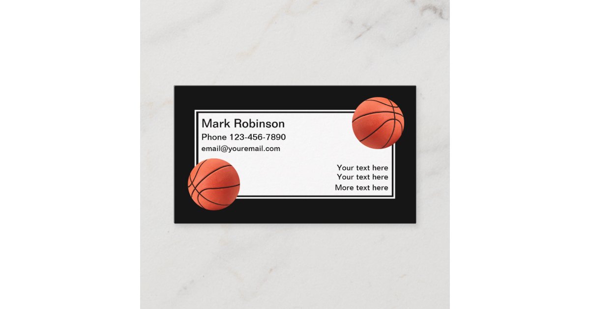 Basketball Sports Cool Business Card | Zazzle