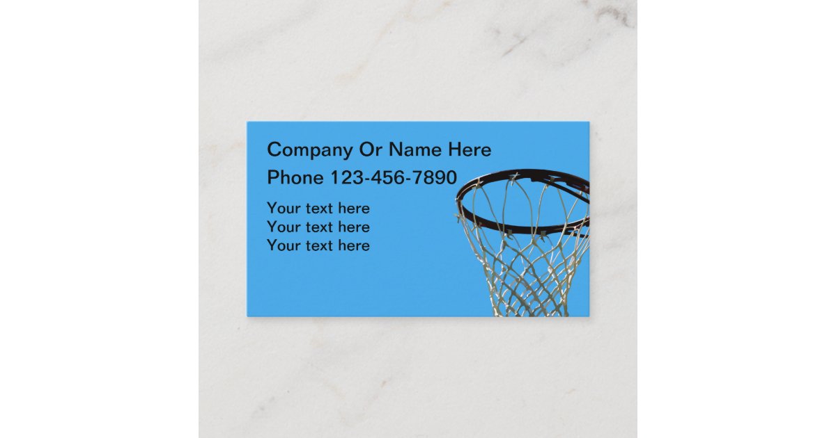 Basketball Sports Theme Business Card | Zazzle