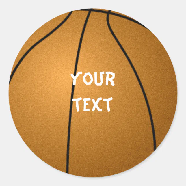 basketball sticker | Zazzle