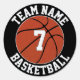 Basketball Team Name and Player Number Yard Sign | Zazzle