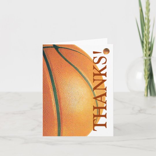 Basketball Thank You | Zazzle.com