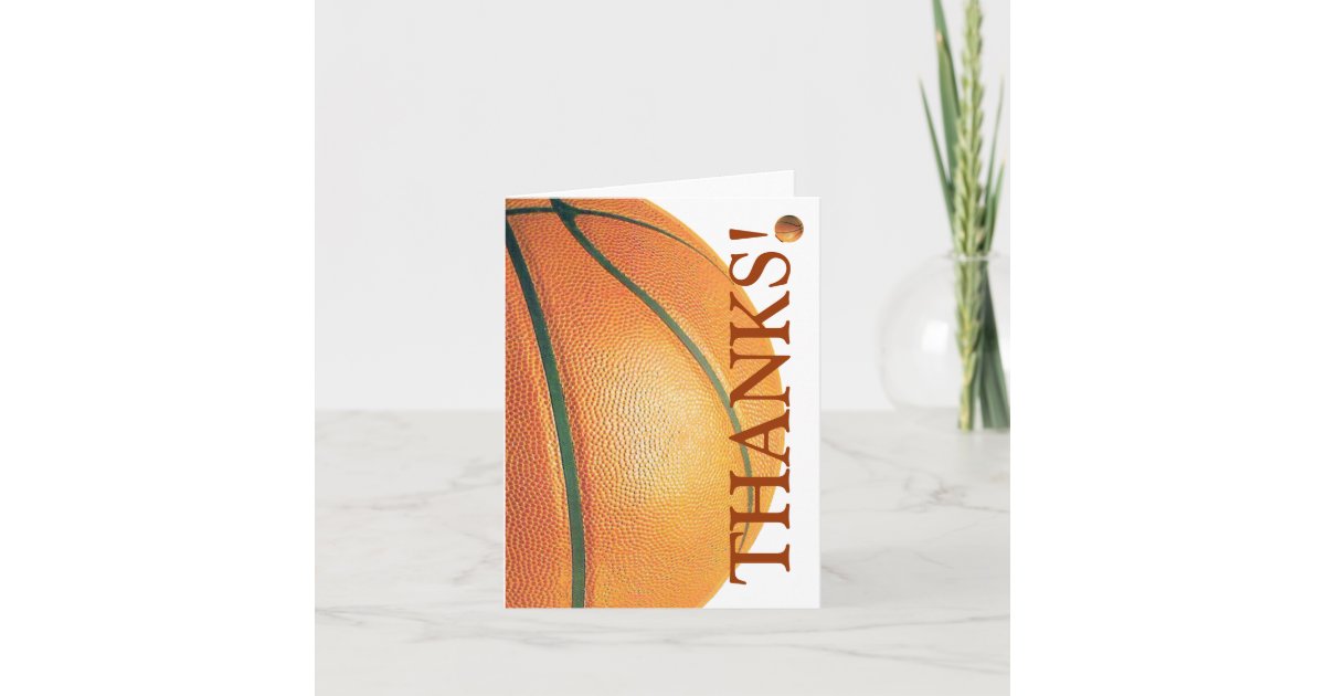 Basketball Thank You | Zazzle