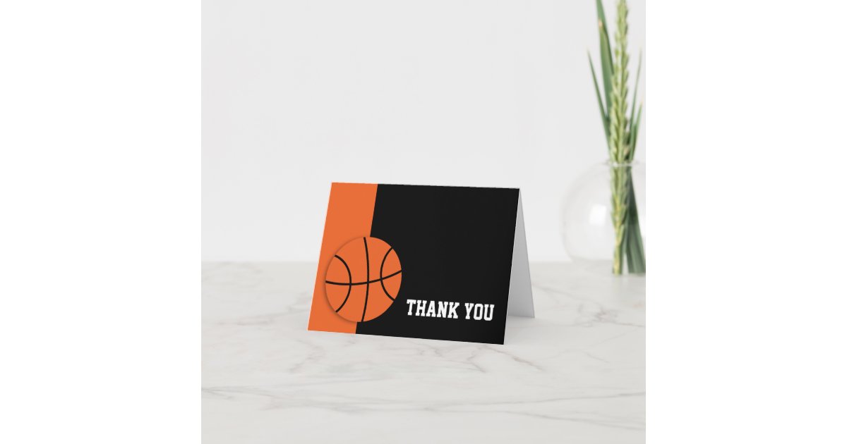 Basketball Thank You | Zazzle