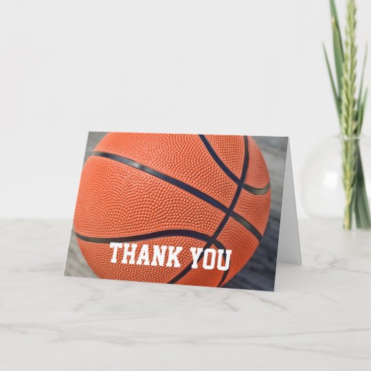 Basketball Thank You Card | Zazzle.com