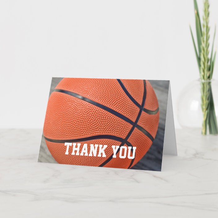 Basketball Thank You Card | Zazzle.com