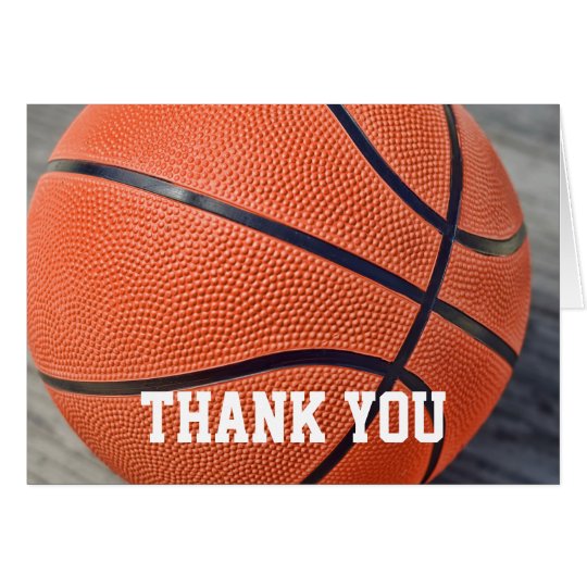 Basketball Thank You Card | Zazzle
