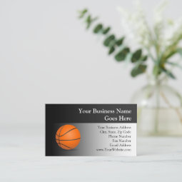 Basketball Theme Business Card | Zazzle