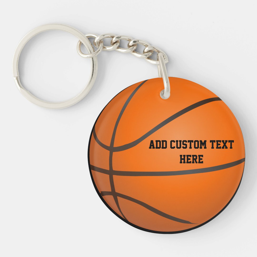 Basketball Theme Keychain | Zazzle