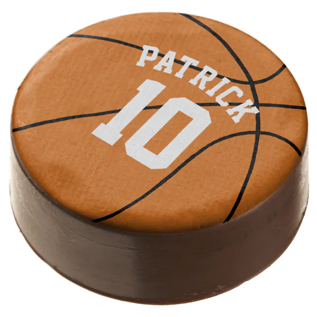 Basketball Theme Party Chocolate Dipped Oreo | Zazzle