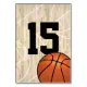 Basketball Theme Table Numbers | Zazzle