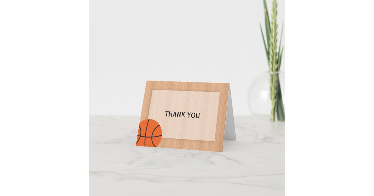 Basketball Themed Thank You | Zazzle.com