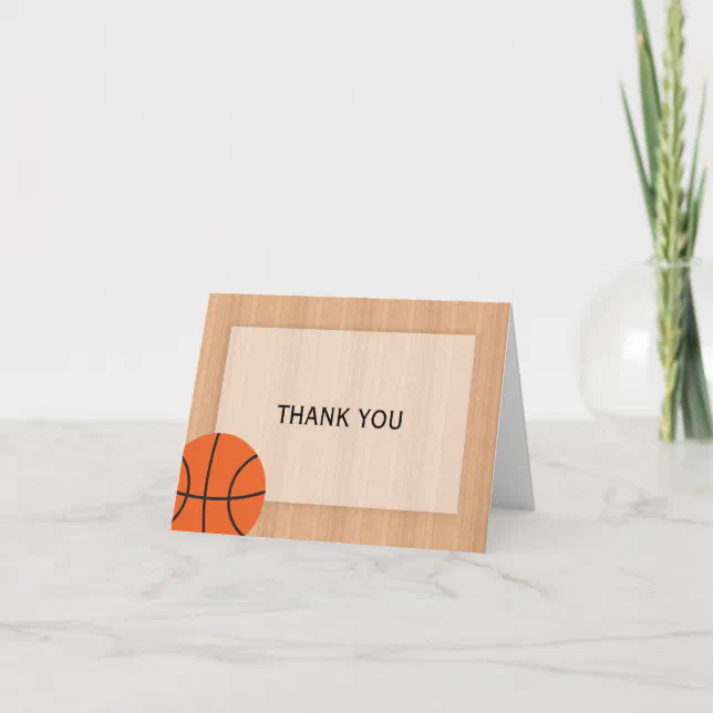 Basketball Themed Thank You | Zazzle