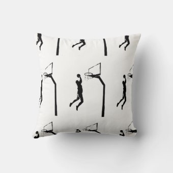 BASKETBALL THROW PILLOW | Zazzle