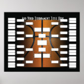 Basketball Tournament Bracket Poster | Zazzle