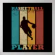 Basketball vintage player dribbling poster | Zazzle