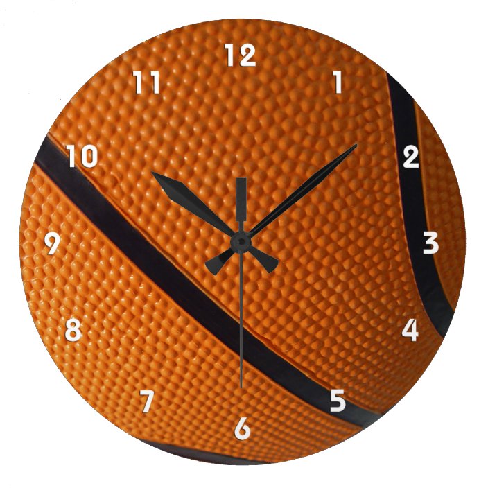 Basketball Wall Clocks | Zazzle.com