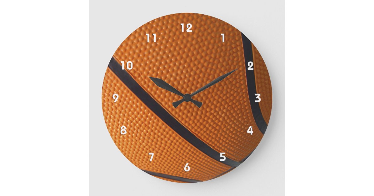 Basketball Wall Clocks | Zazzle