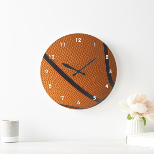 Basketball Wall Clocks | Zazzle