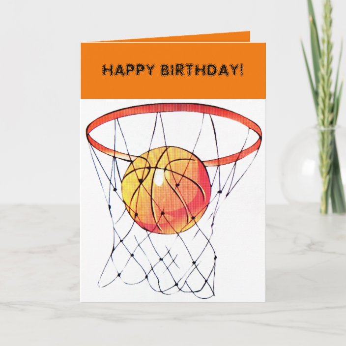 BASKETBALL WISHES CARD | Zazzle.com