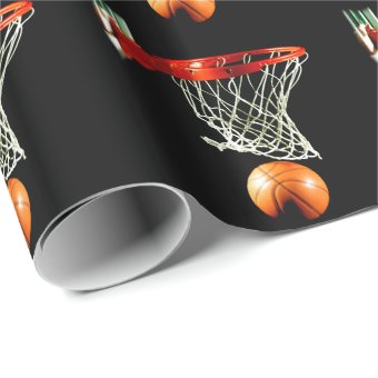 Basketball Wrapping Paper | Zazzle