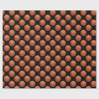 Basketball Wrapping Paper | Zazzle