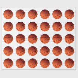 Basketball Wrapping Paper | Zazzle