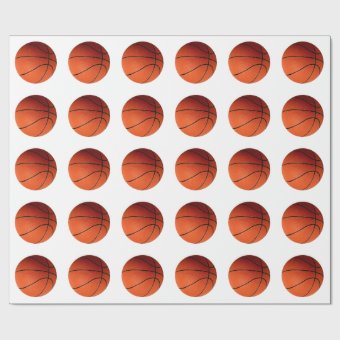 Basketball Wrapping Paper | Zazzle
