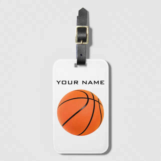 Basketball Your Name Luggage Tag | Zazzle