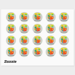 Basque Coat of Arms Classic Round Sticker | Zazzle