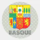 Basque Coat of Arms Classic Round Sticker | Zazzle