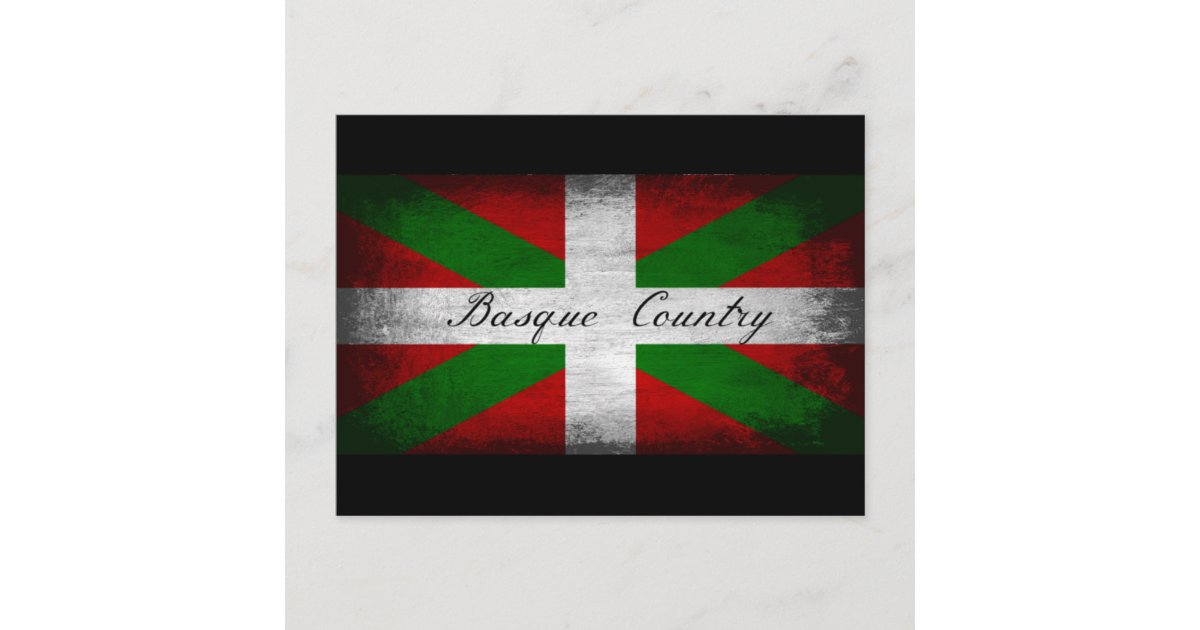 Basque Country Distressed Flag Postcard | Zazzle