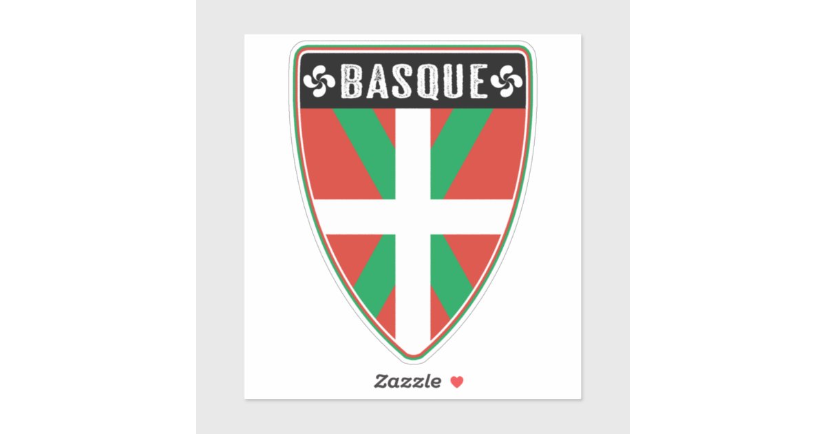 Basque Country Shield Sticker | Zazzle