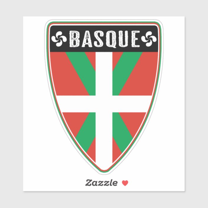 Basque Country Shield Sticker | Zazzle.com