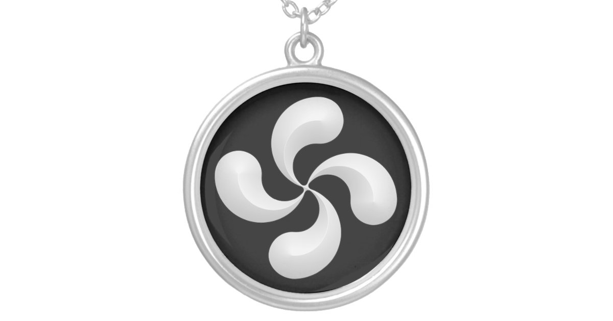 Basque Cross Necklace | Zazzle