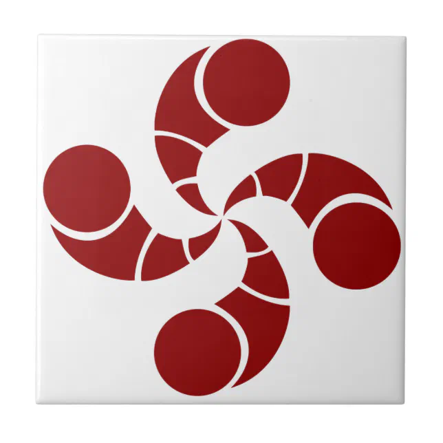 Basque cross of golf ceramic tile | Zazzle