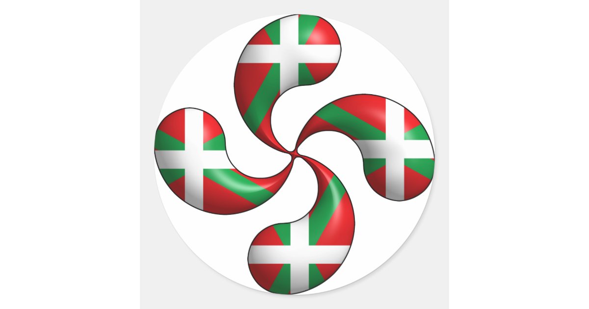 Basque Cross Sticker | Zazzle
