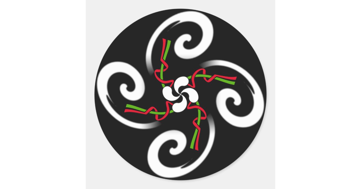 Basque Cross Sticker | Zazzle