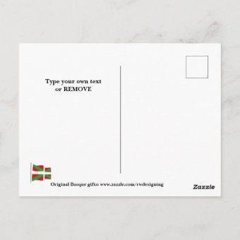 Basque flag Ikurriña, Basque Country independence, Postcard | Zazzle