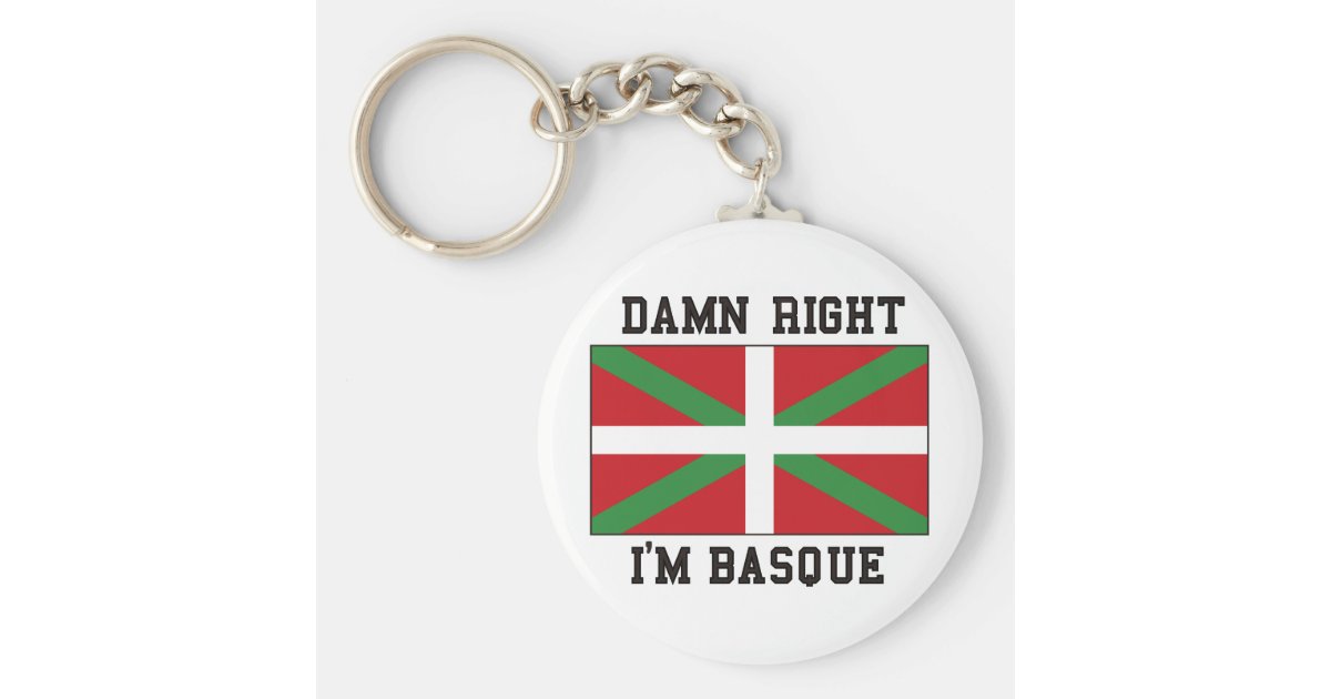 Basque Flag Spain Keychain | Zazzle.com