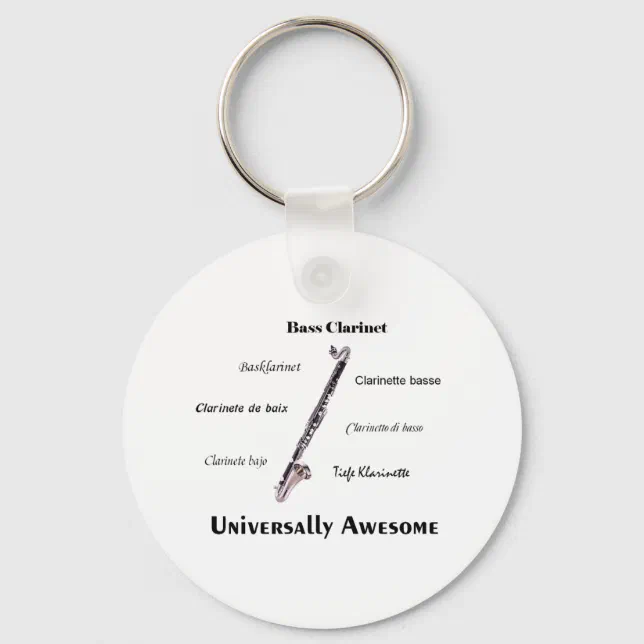 Bass Clarinet Keychain | Zazzle