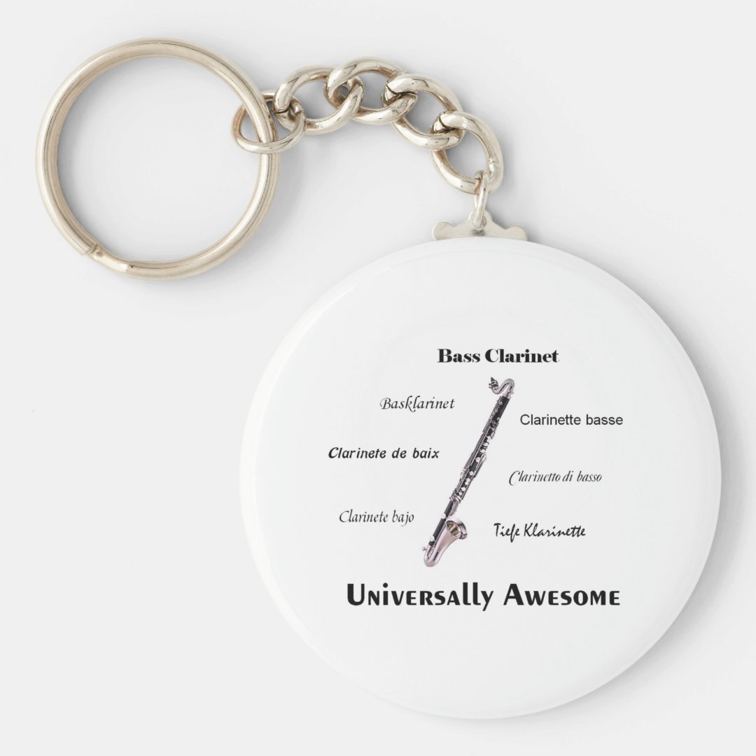 Bass Clarinet Keychain | Zazzle