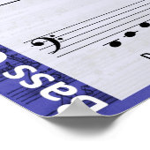 Bass Clef Poster | Zazzle