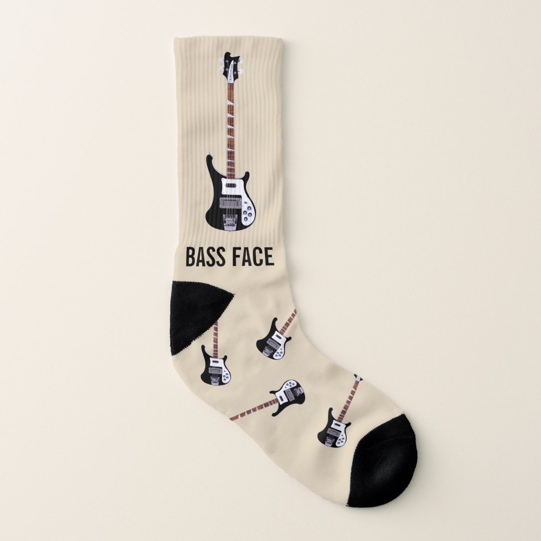Bass Face Socks | Zazzle