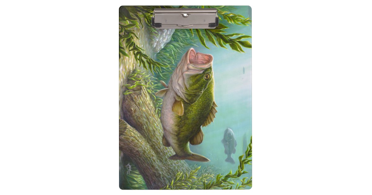 Bass Fish Clipboard | Zazzle